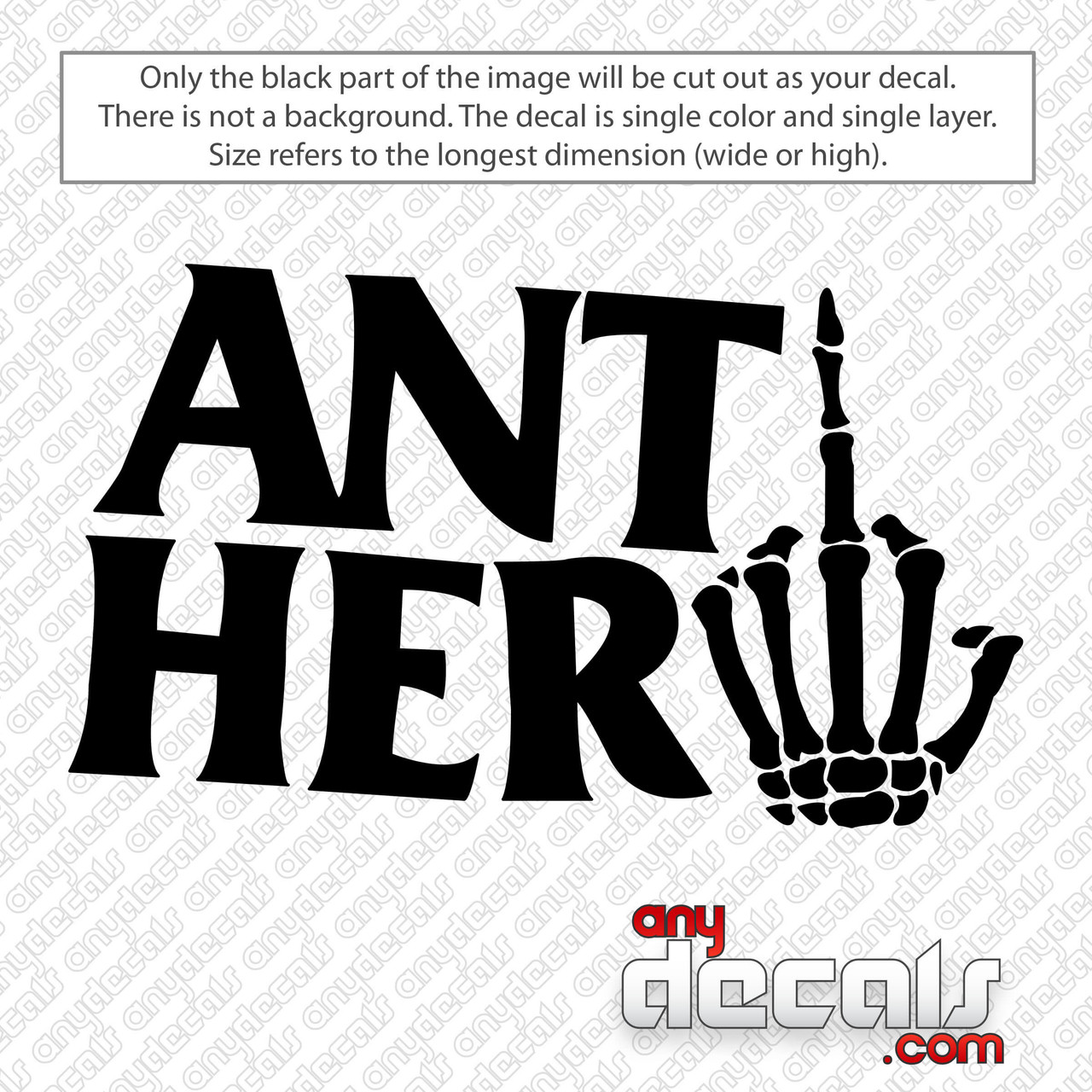 Anti Hero Logo Decal Sticker - AnyDecals.com
