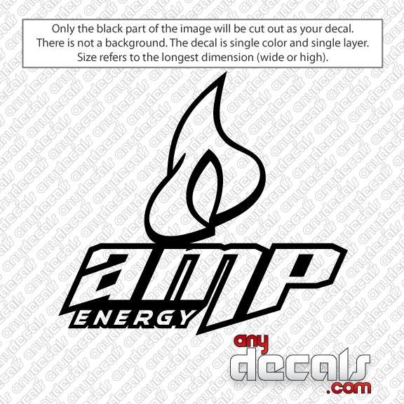 Car Decals - Car Stickers | Full Throttle Energy Car Decal | AnyDecals.com