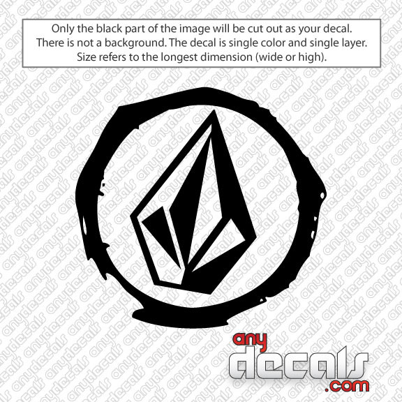 Car Decals - Car Stickers | Volcom Stone Car Decal | AnyDecals.com
