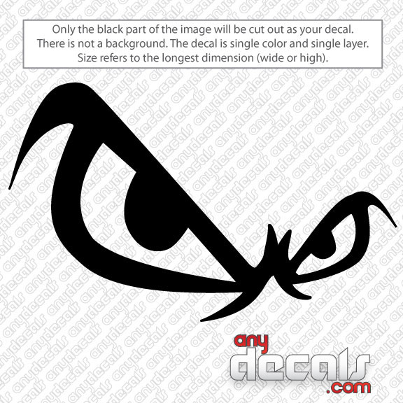 Moon Eyes Decal Sticker - AnyDecals.com
