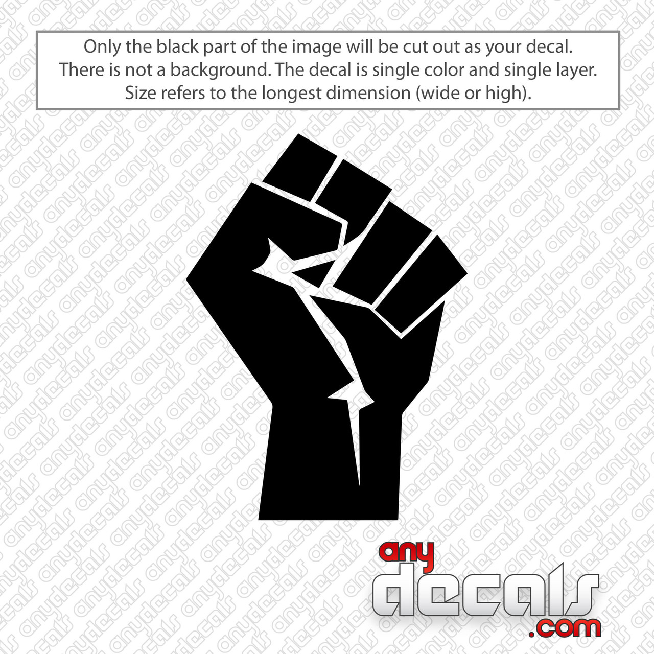 Laptop BLM Fist Vinyl Stickers Electronics & Accessories etna.com.pe