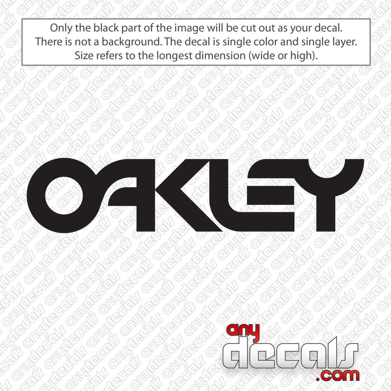 Oakley Retro Logo Decal Sticker - AnyDecals.com