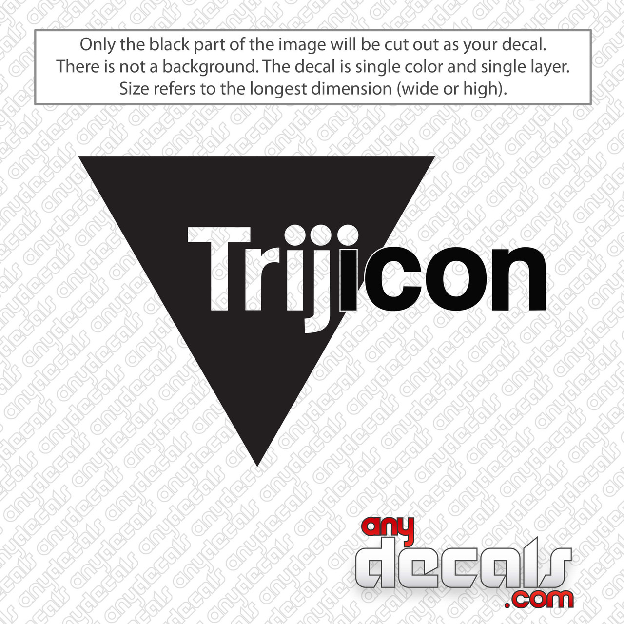 Trijicon Logo Decal Sticker - AnyDecals.com