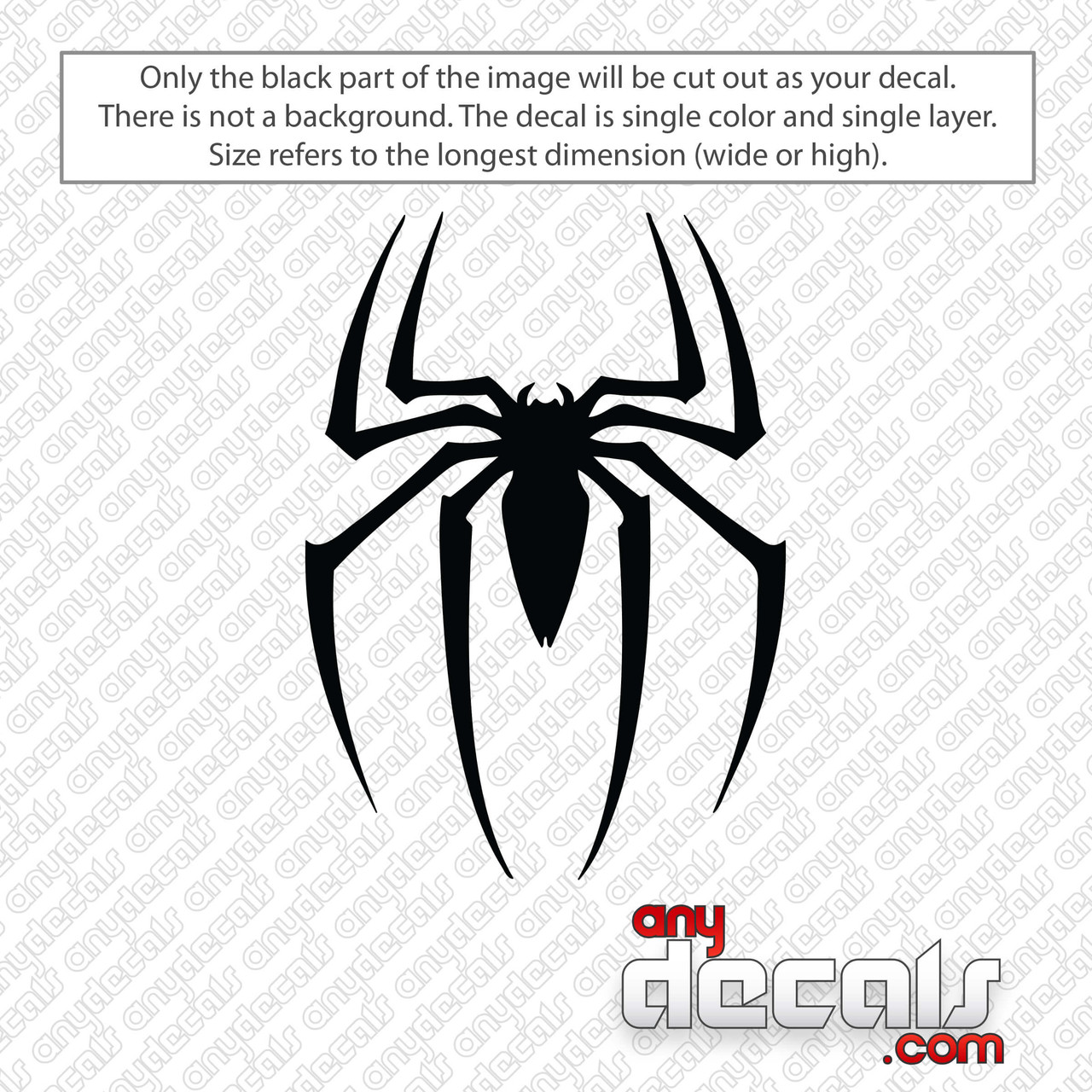 Spiderman Spider Decal Sticker - AnyDecals.com