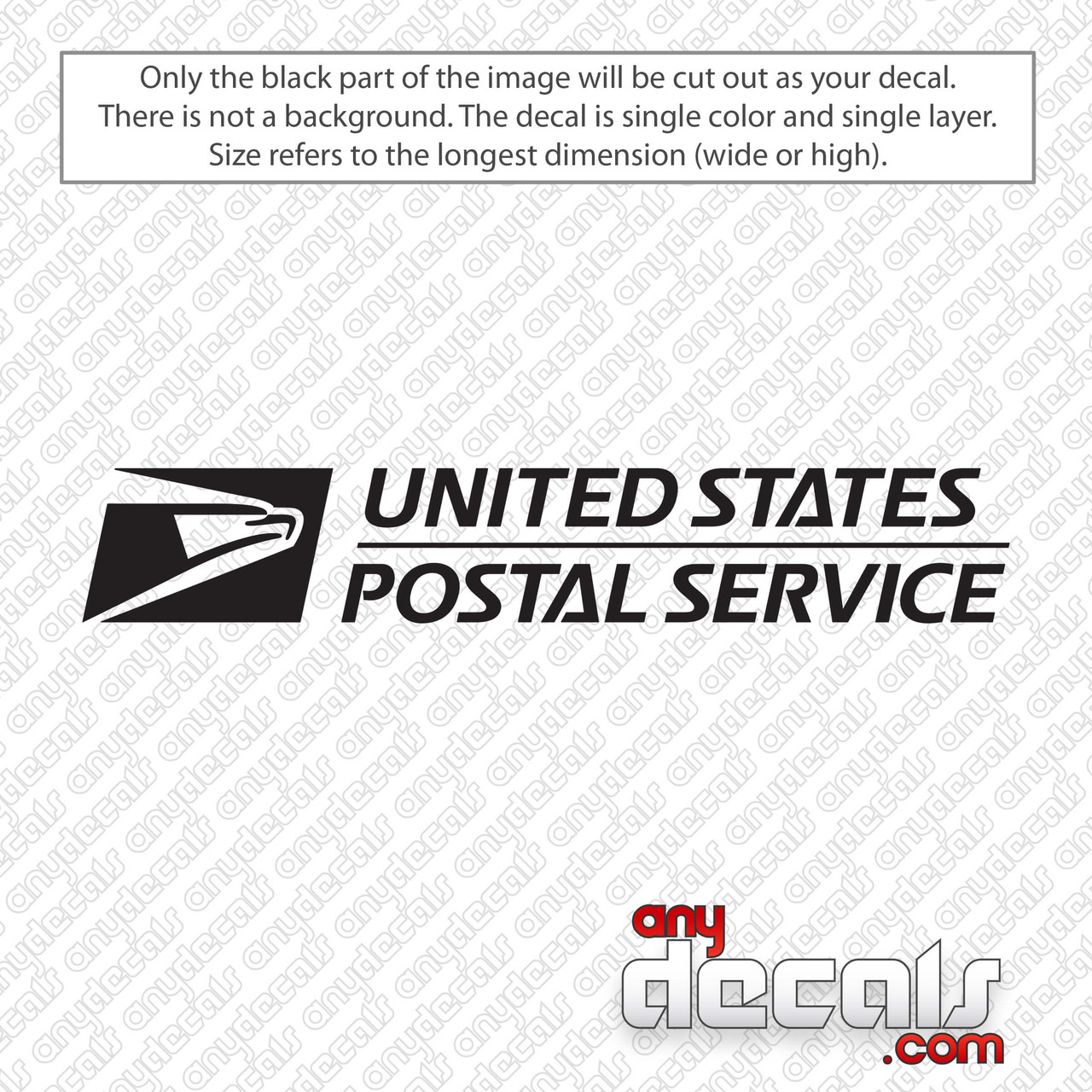 USPS Mail Decal Sticker - AnyDecals.com