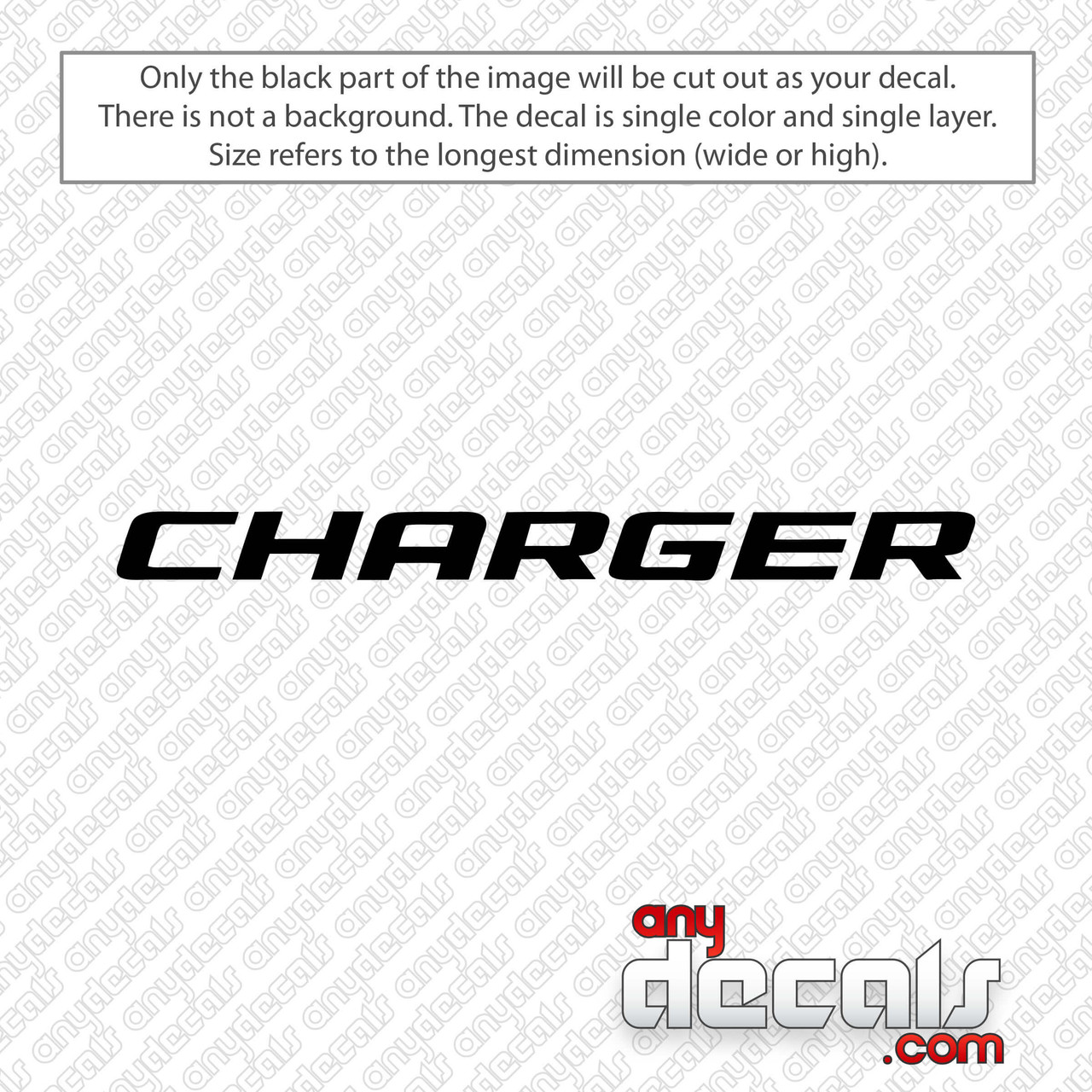 Dodge Charger Decal Sticker - AnyDecals.com