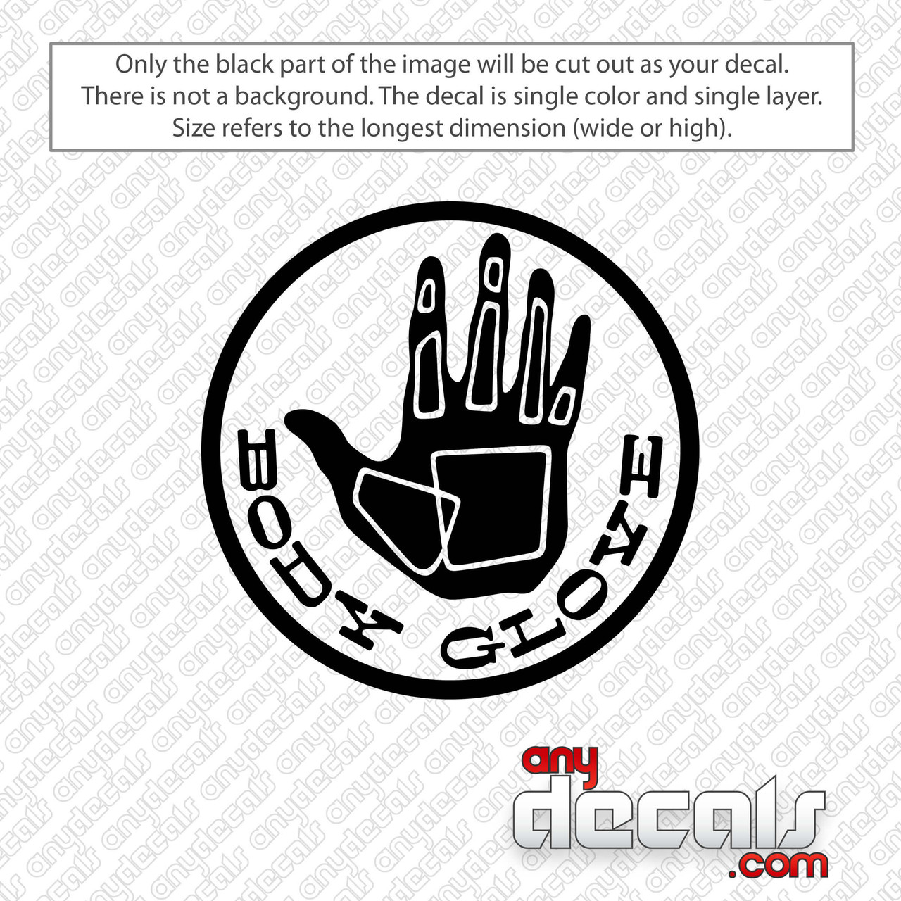 Body Glove Logo Decal Sticker - AnyDecals.com