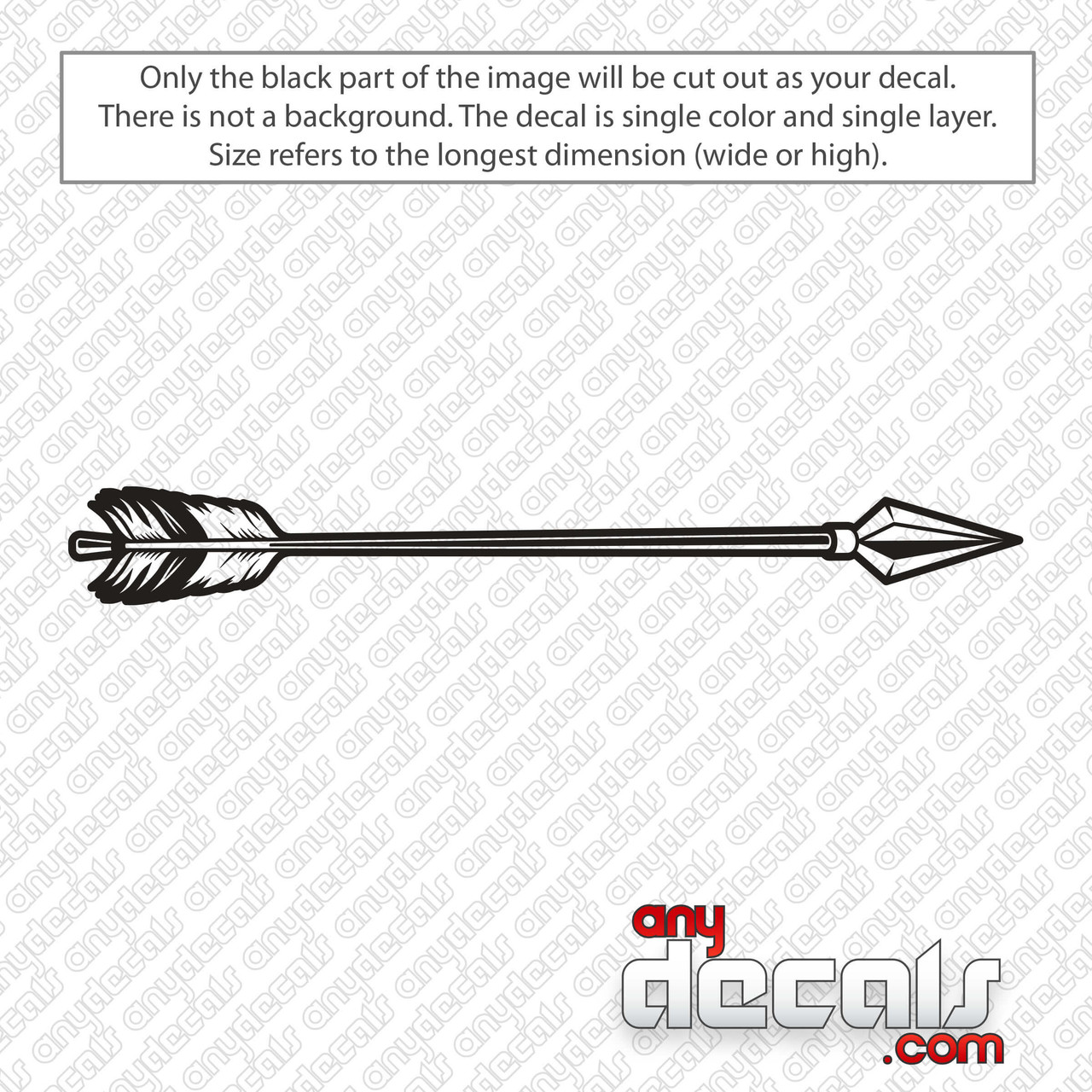 Arrow Decal Sticker - AnyDecals.com