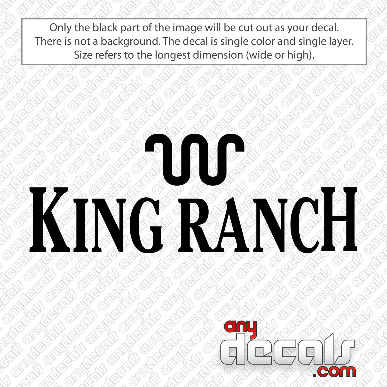 King Ranch Decal Sticker - AnyDecals.com