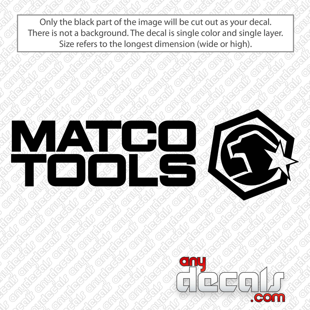 Matco Tools Logo Decal Sticker - AnyDecals.com