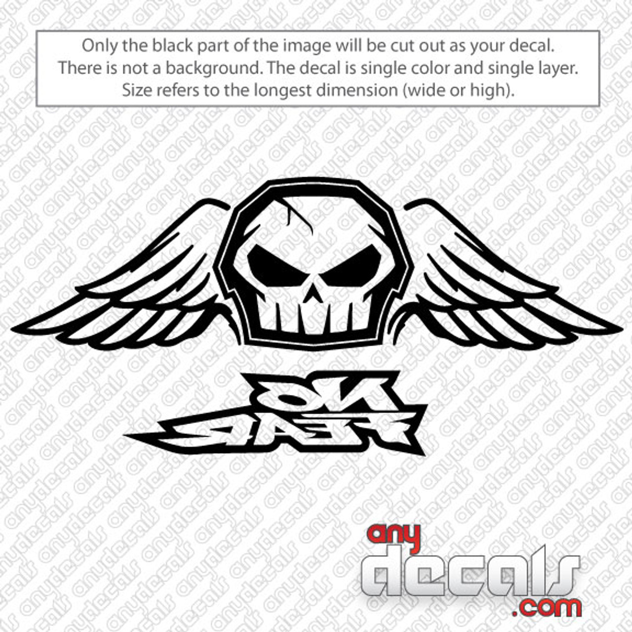 No Fear Skull And Wings