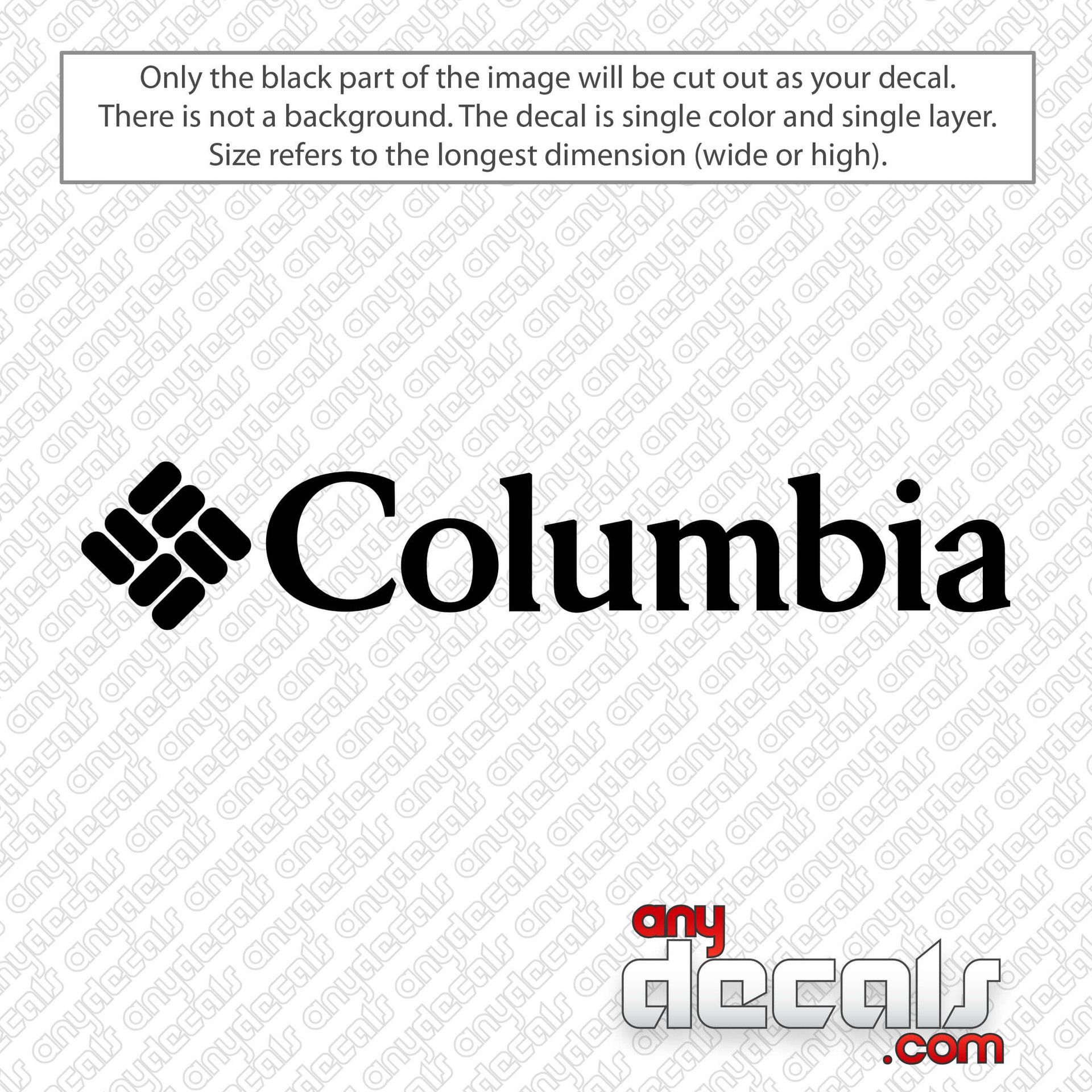 Black Diamond Emblem Decal Sticker - AnyDecals.com