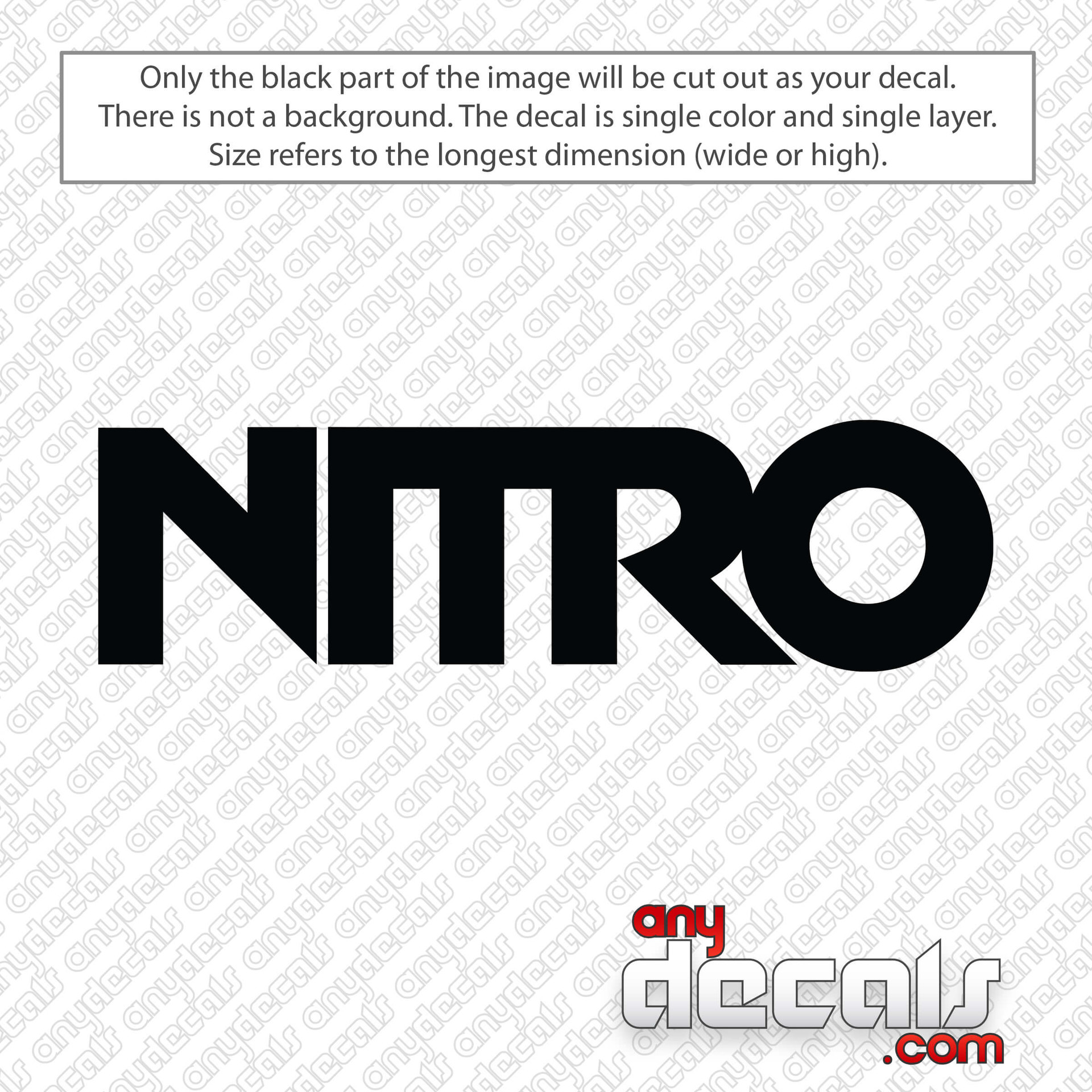 Nitro Snowboards Emblem Decal Sticker - AnyDecals.com
