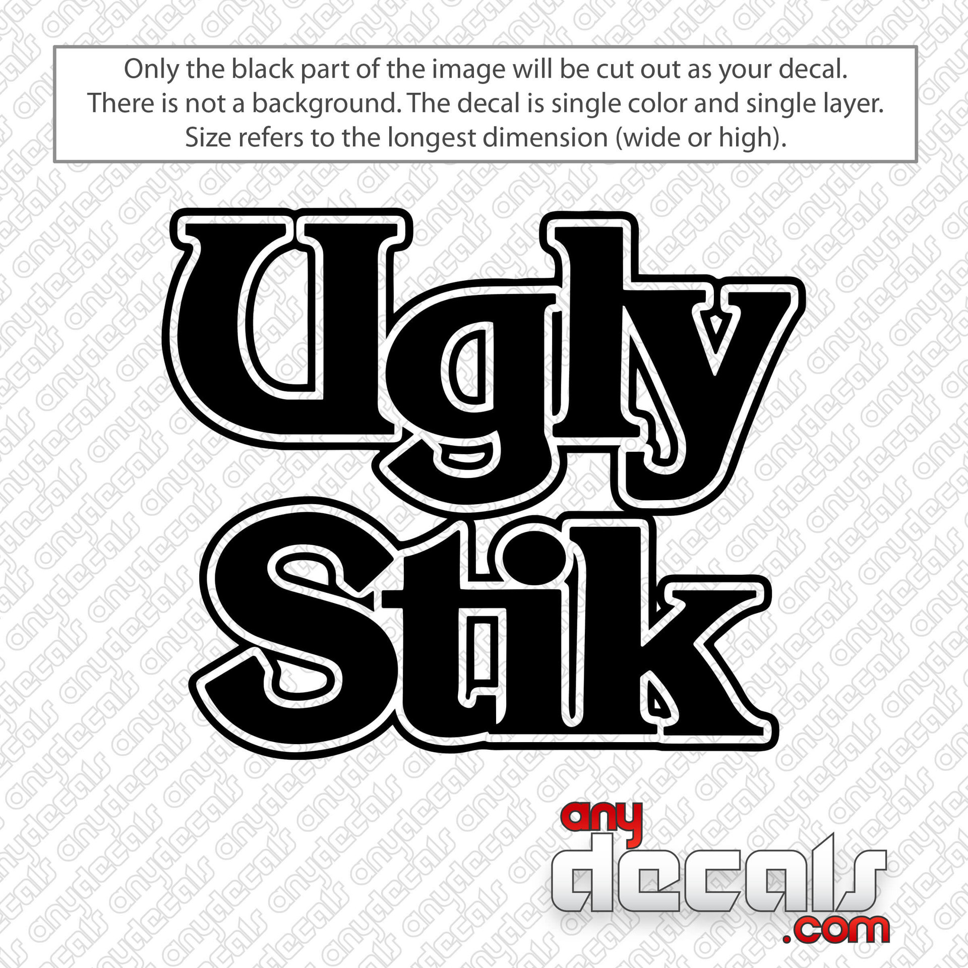 Ugly Stik Logo Decal Sticker - AnyDecals.com