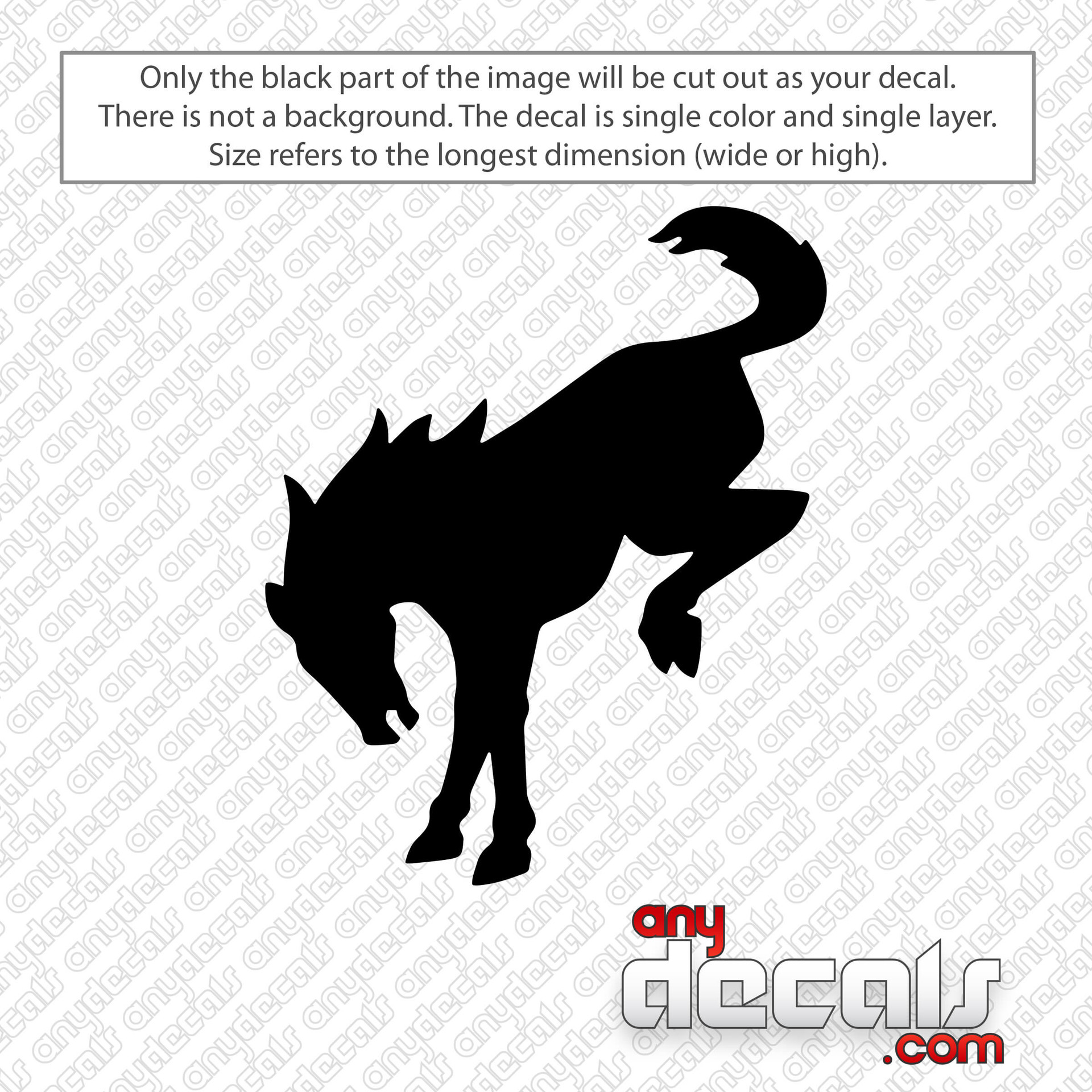 Ford Bronco Raptor Decal Sticker - AnyDecals.com