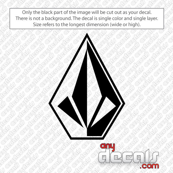 Car Decals - Car Stickers | Volcom Splat Car Decal | AnyDecals.com