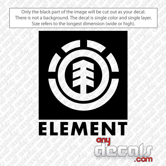 Car Decals - Car Stickers | Element Car Decal | AnyDecals.com