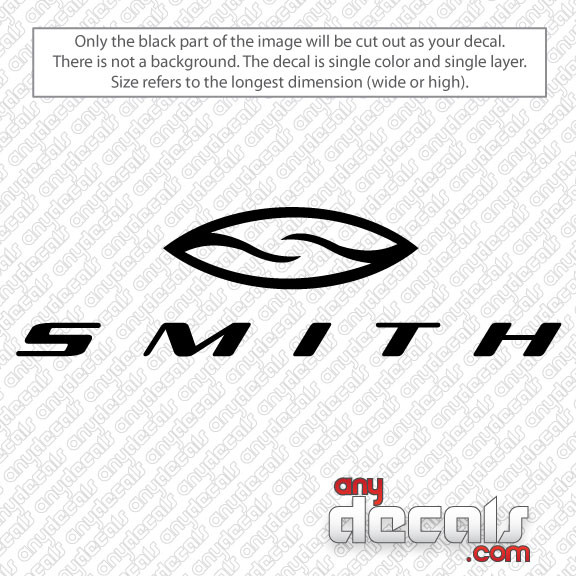 Motocross Car Decals - Smith Sport Optics Car Decal | AnyDecals.com