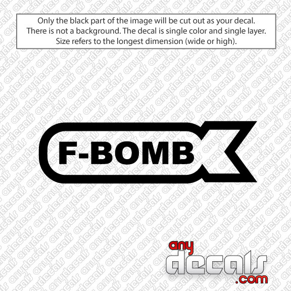 Car Decals - Car Stickers | Famous F Family Car Decal | AnyDecals.com