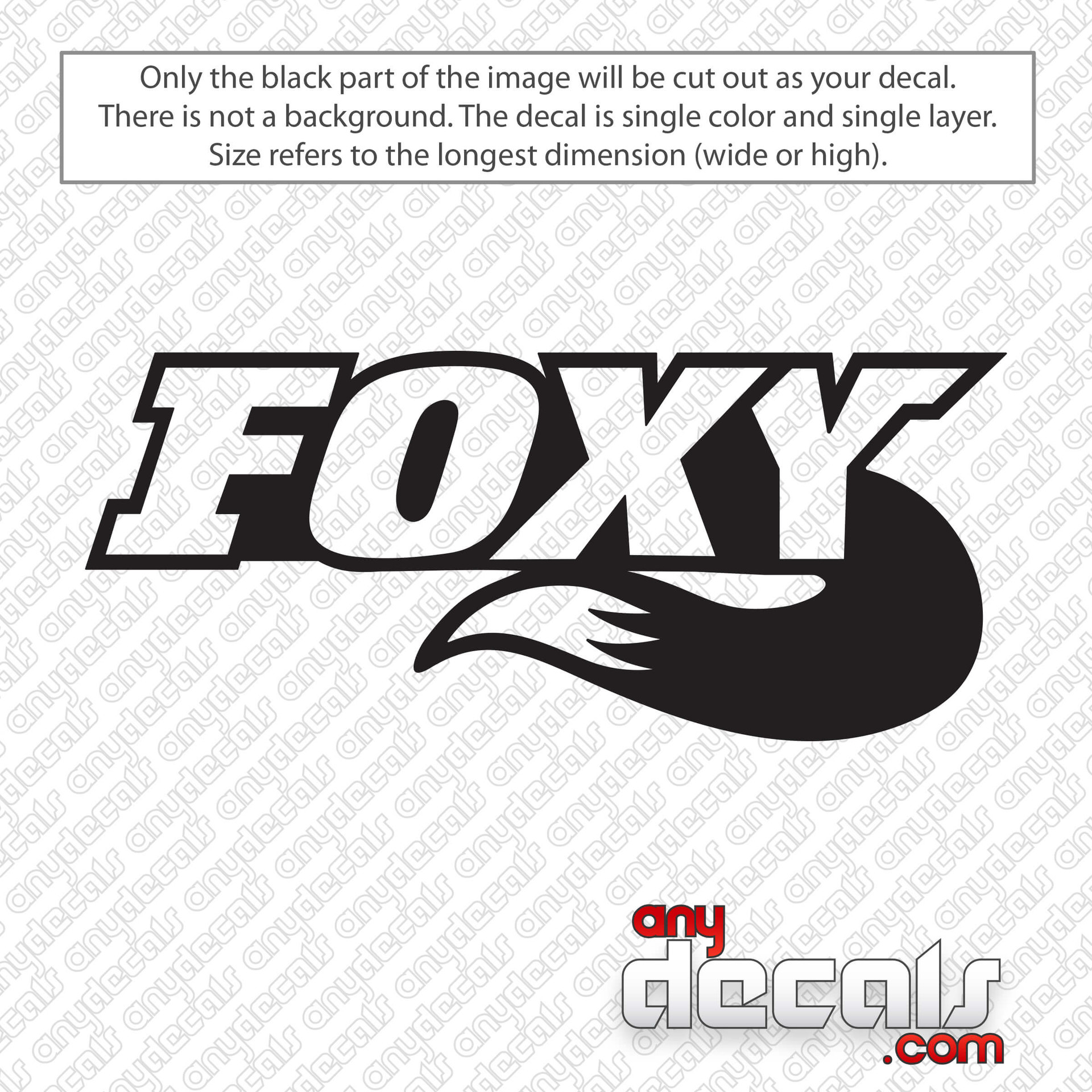 Go Fox Your Self Decal Sticker - AnyDecals.com