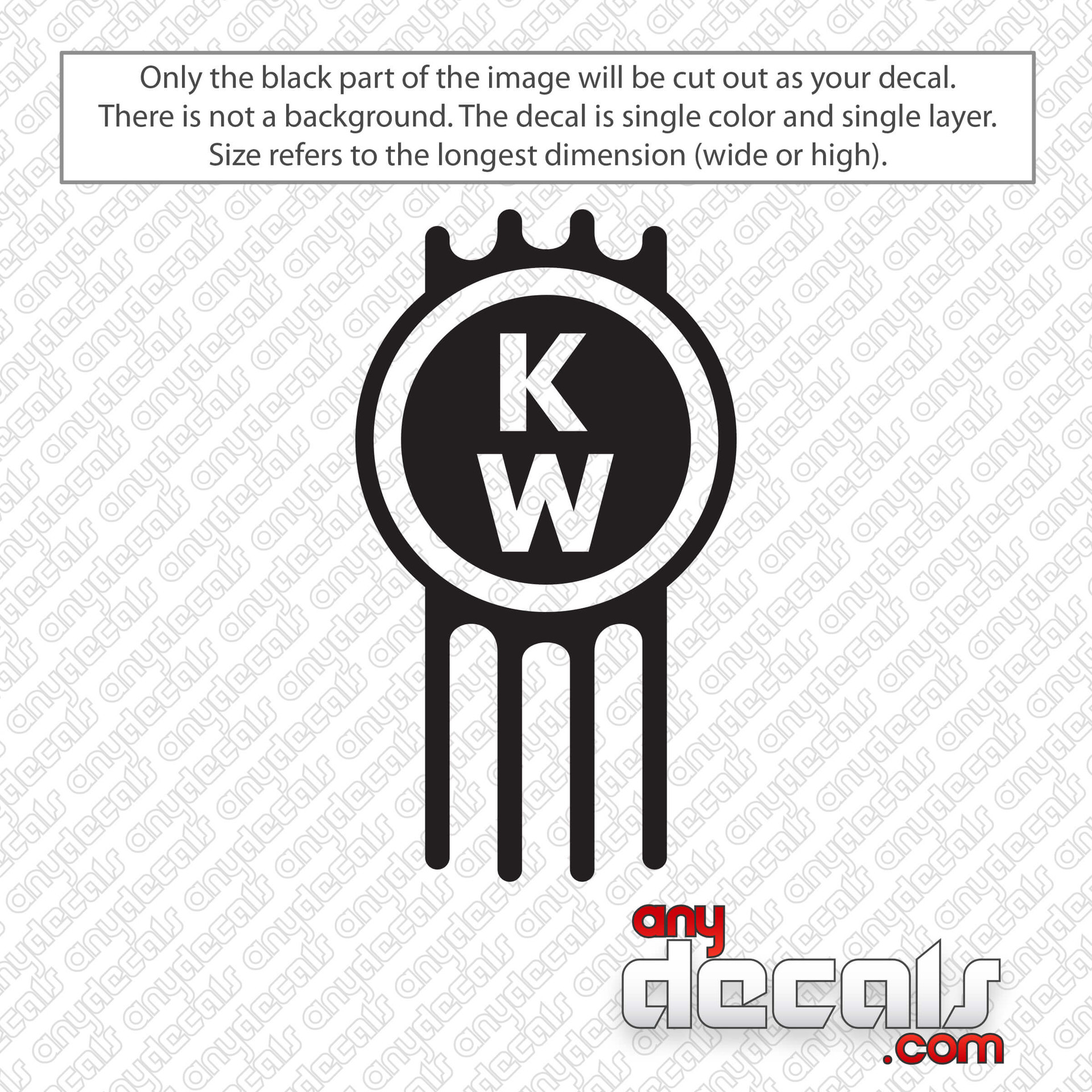 Kenworth Logo Decal Sticker - AnyDecals.com