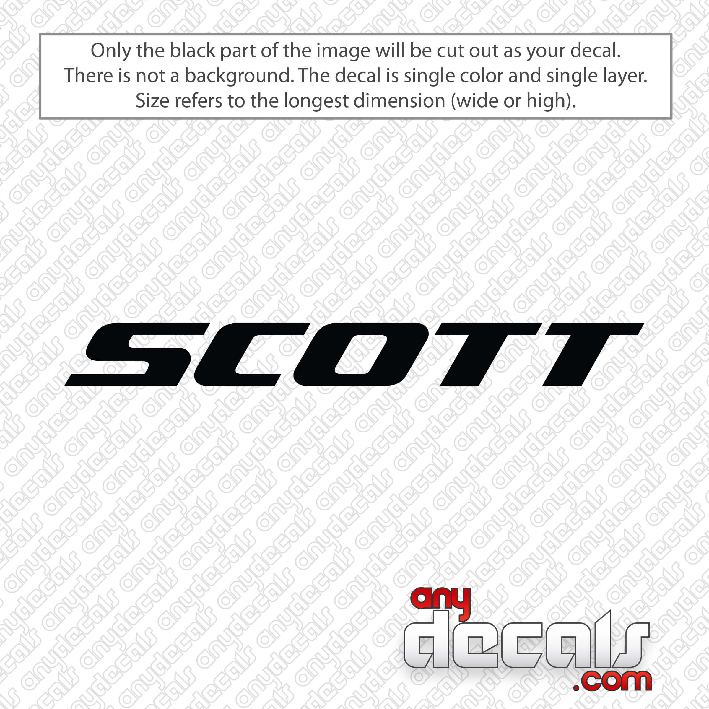 Scott Logo Decal Sticker - AnyDecals.com