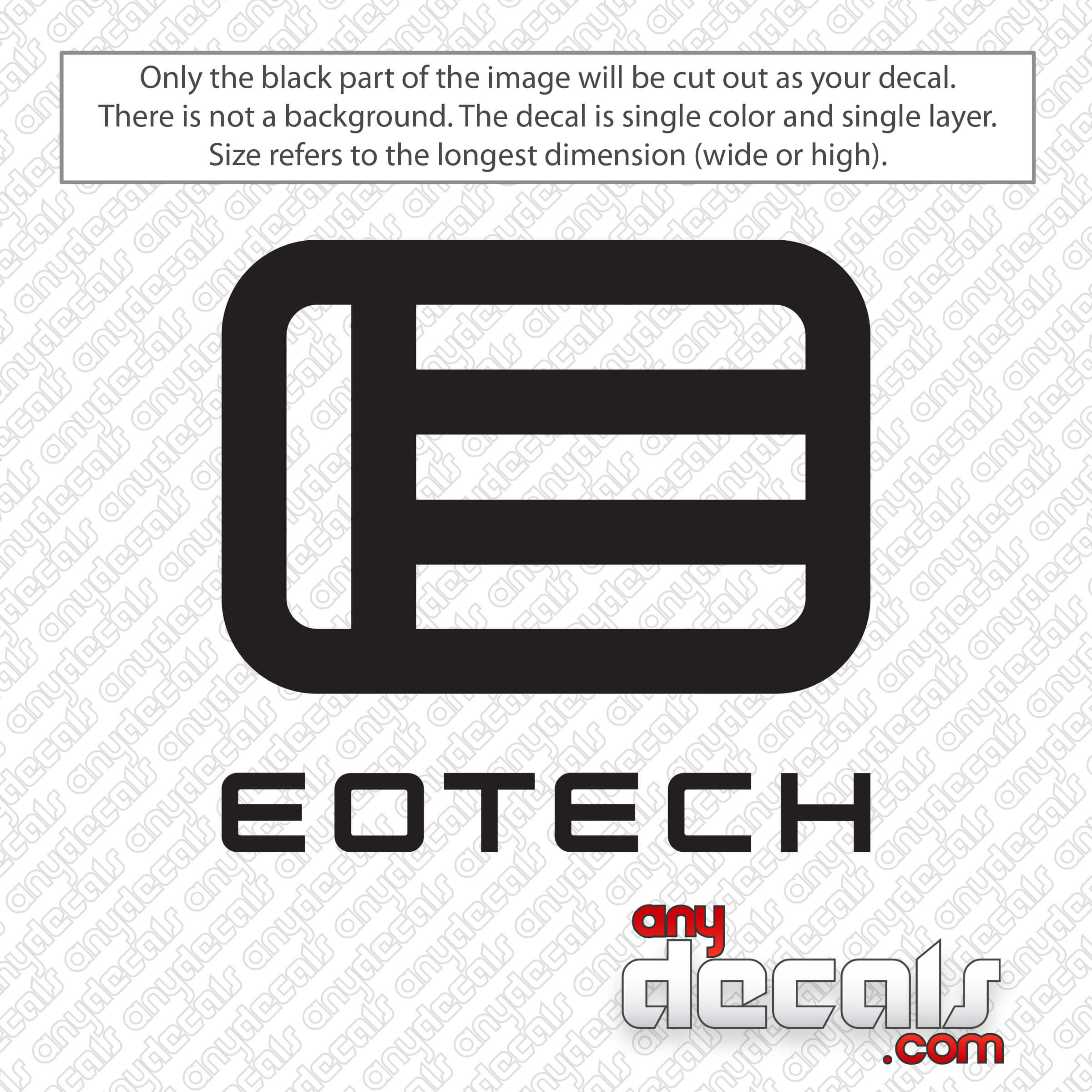 Trijicon Logo Decal Sticker - AnyDecals.com