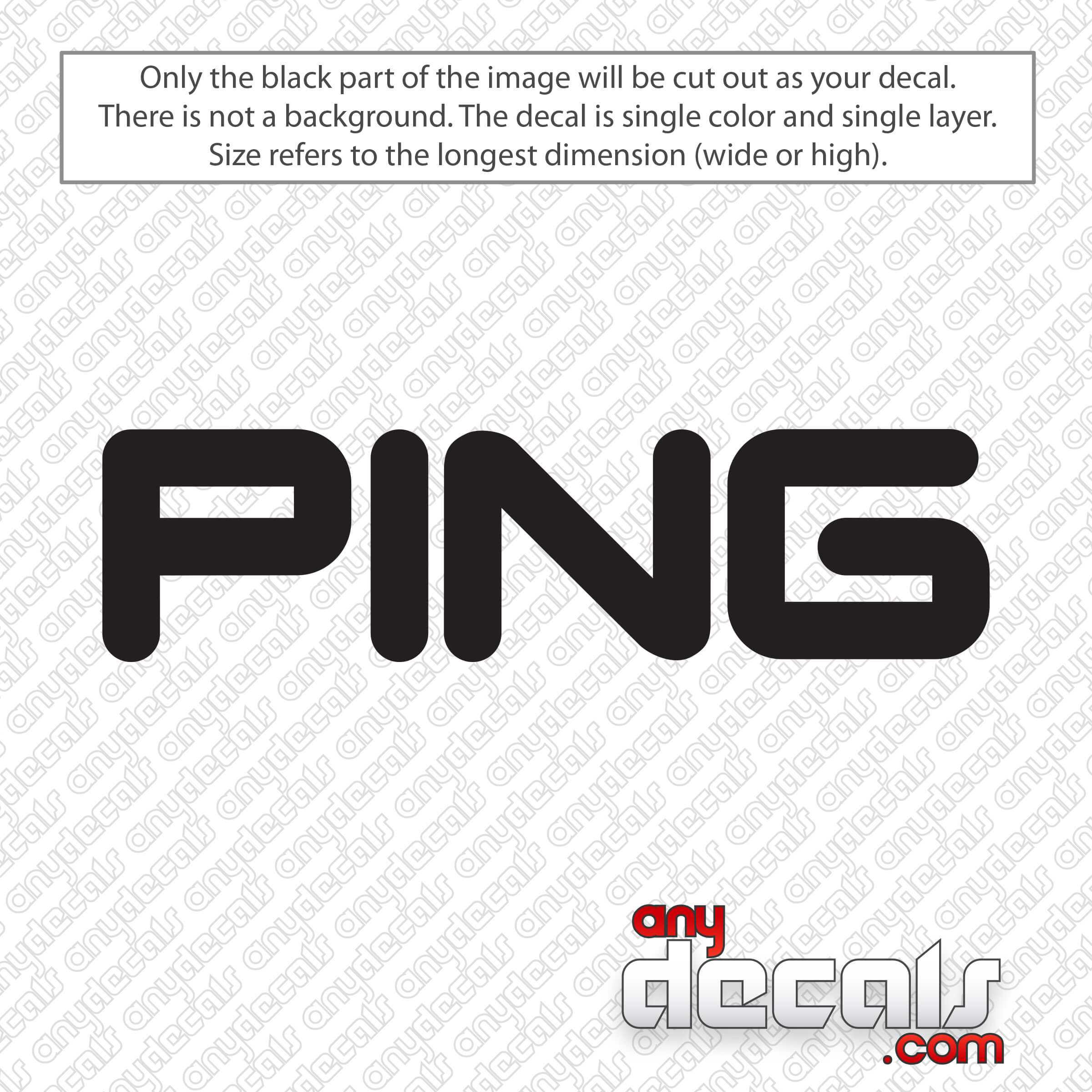 Callaway Logo Golf Decal Sticker - AnyDecals.com