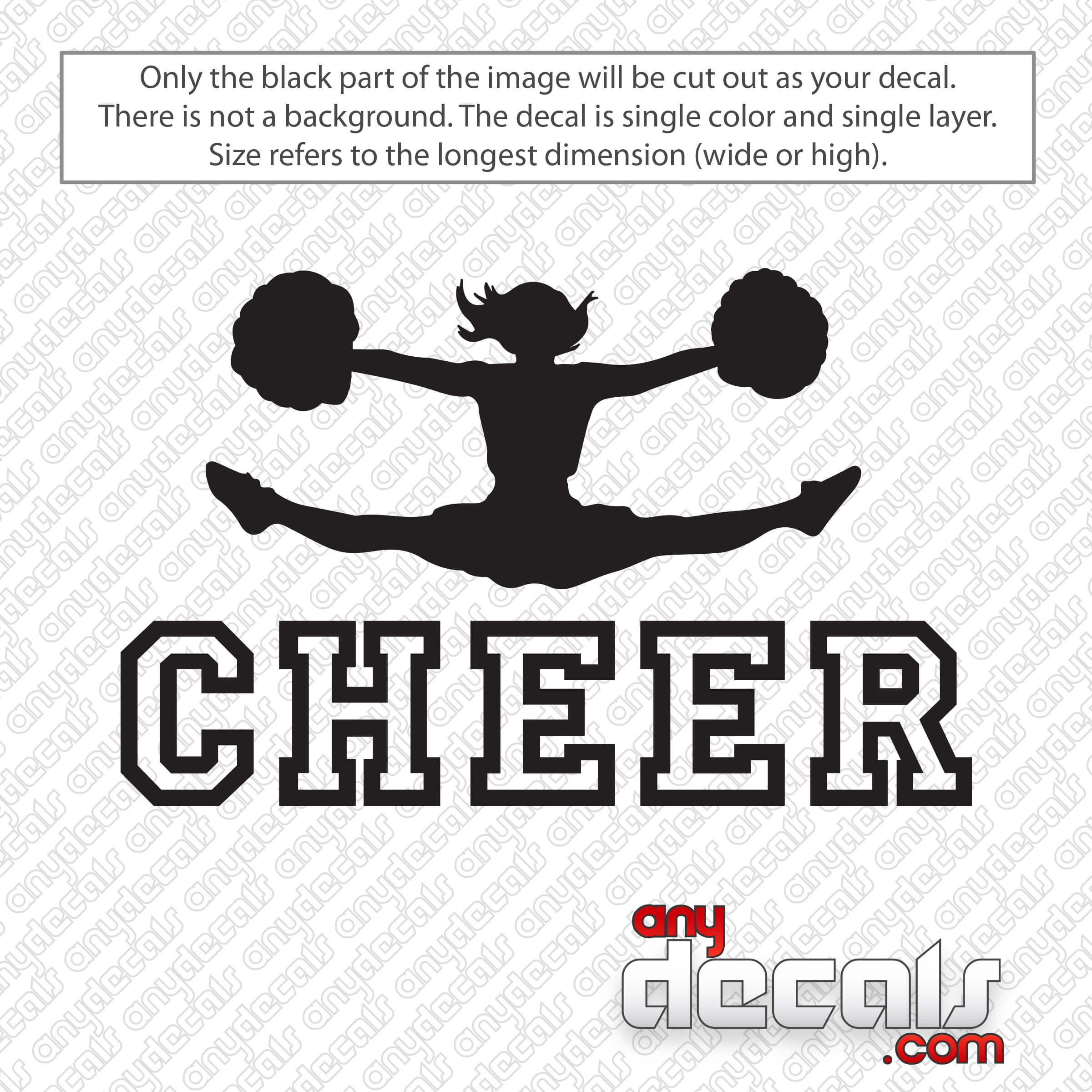 Cheer Moms Spend A Latte Starbucks Inspired Decal Sticker - AnyDecals.com
