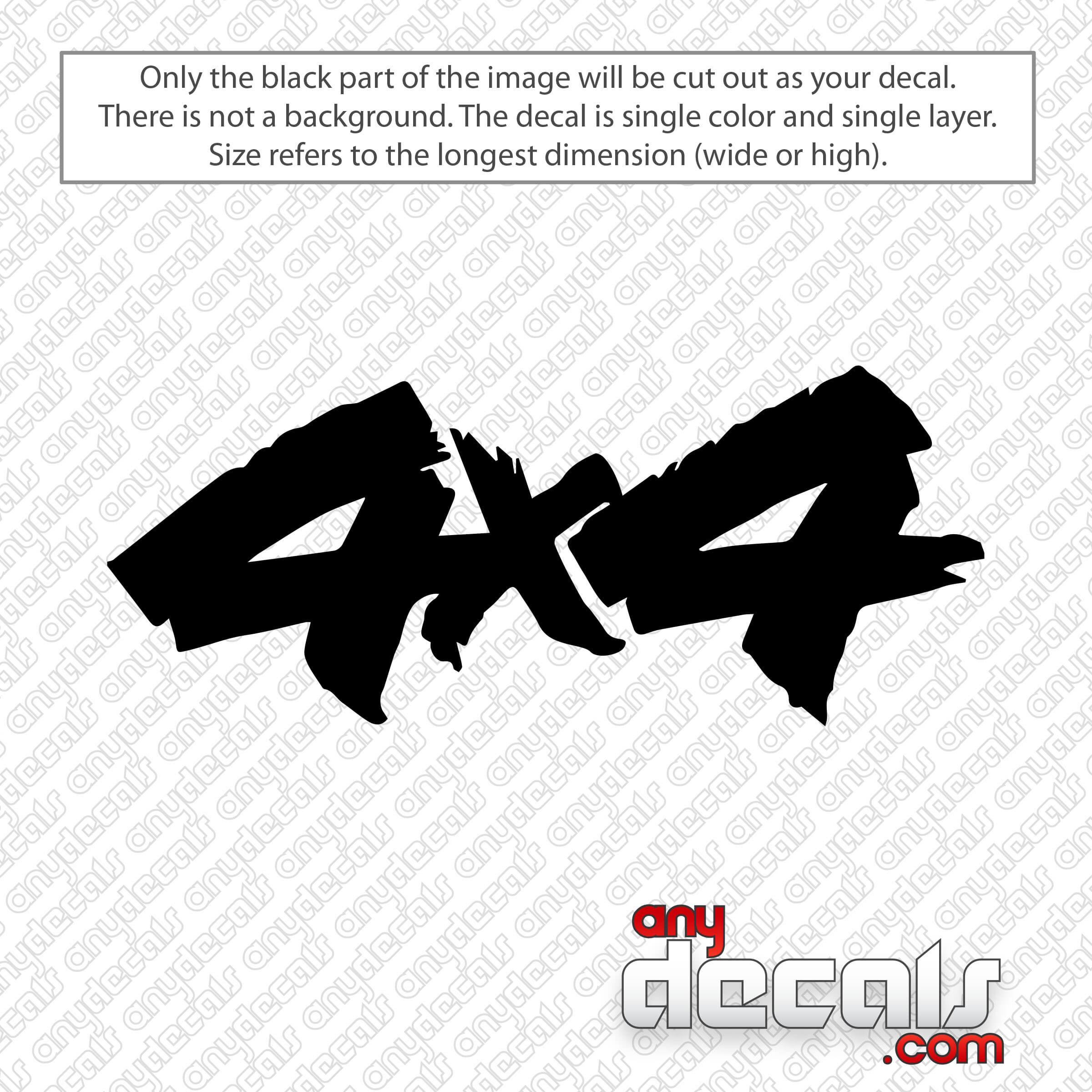 Car Decals - Car Stickers | Ford 4X4 OFF ROAD Car Decal | AnyDecals.com