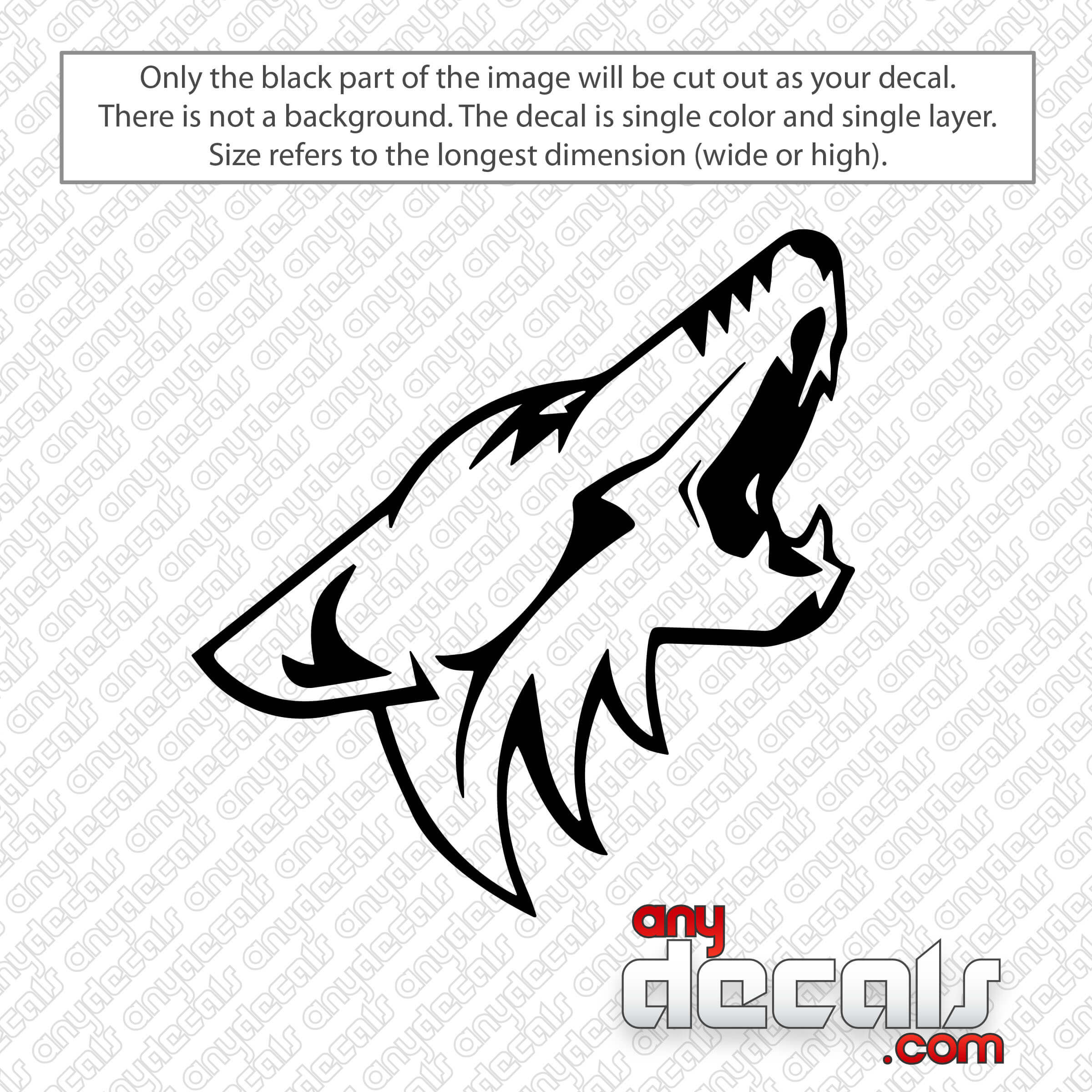 Mustang RTR Emblem Decal Sticker - AnyDecals.com
