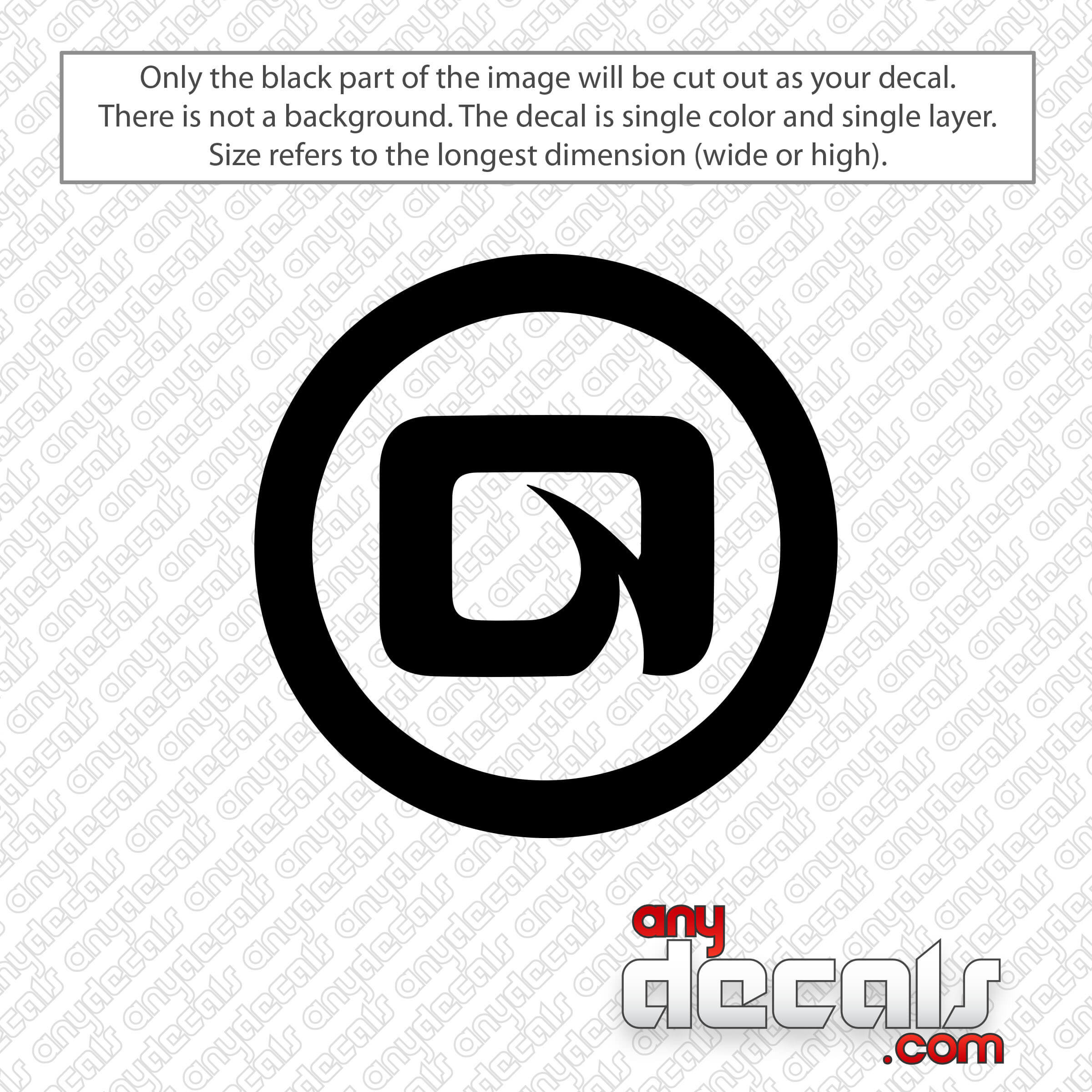 Black Diamond Emblem Decal Sticker - AnyDecals.com