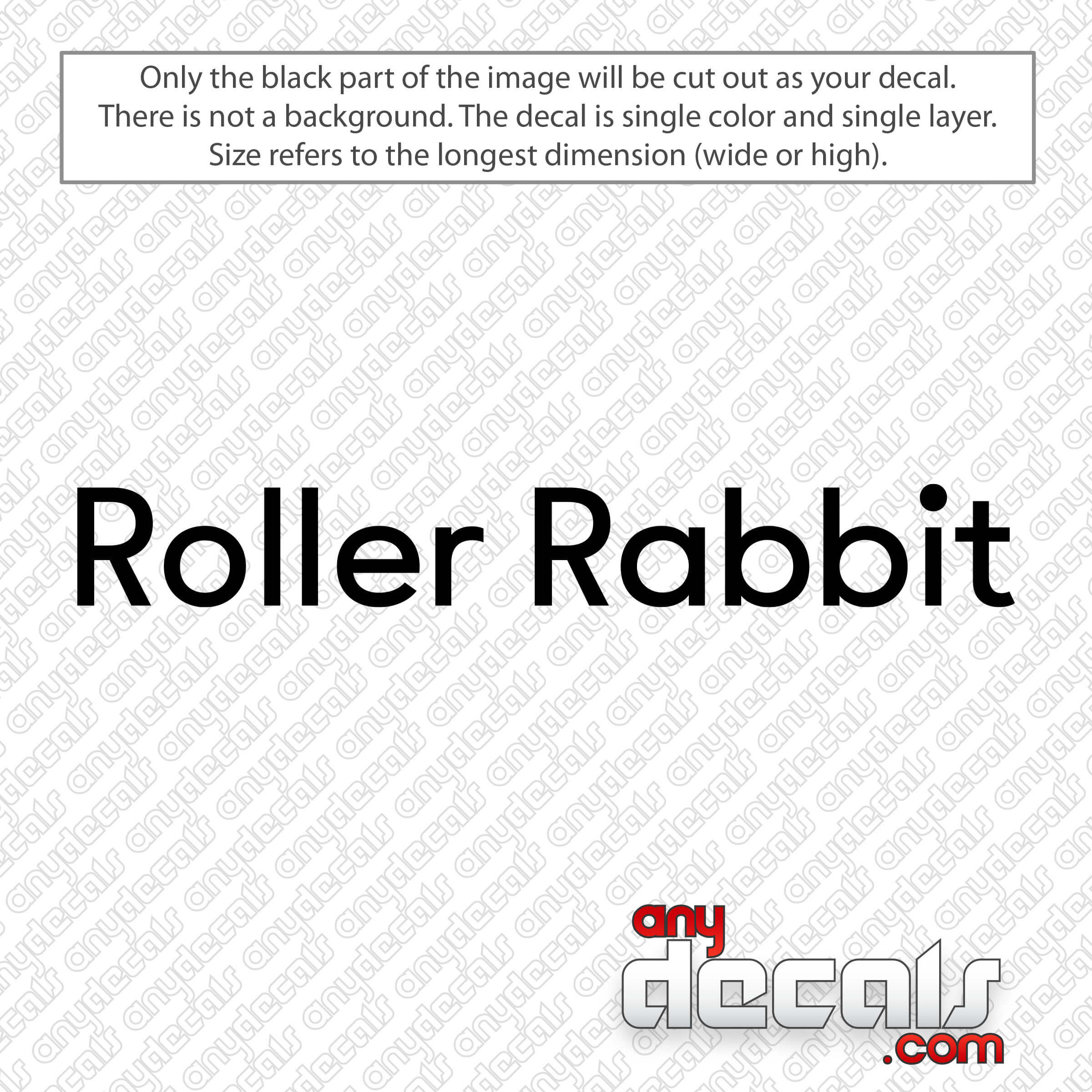Roller Rabbit Logo Decal Sticker - AnyDecals.com