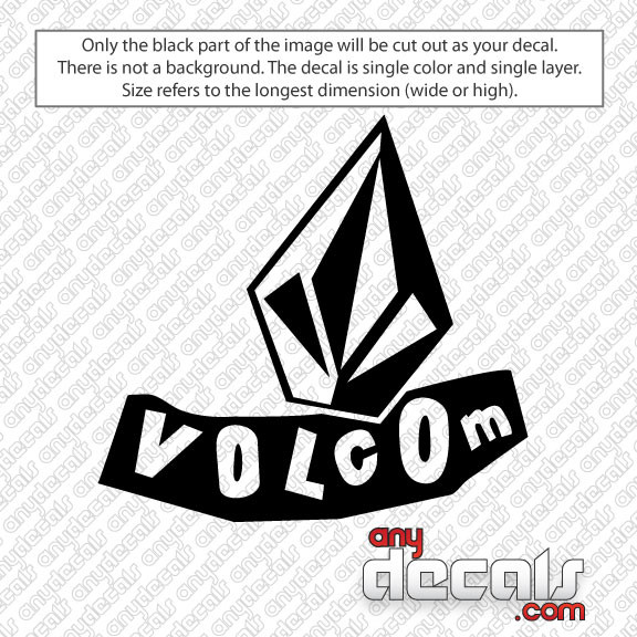 Car Decals - Car Stickers | Volcom Star Car Decal | AnyDecals.com