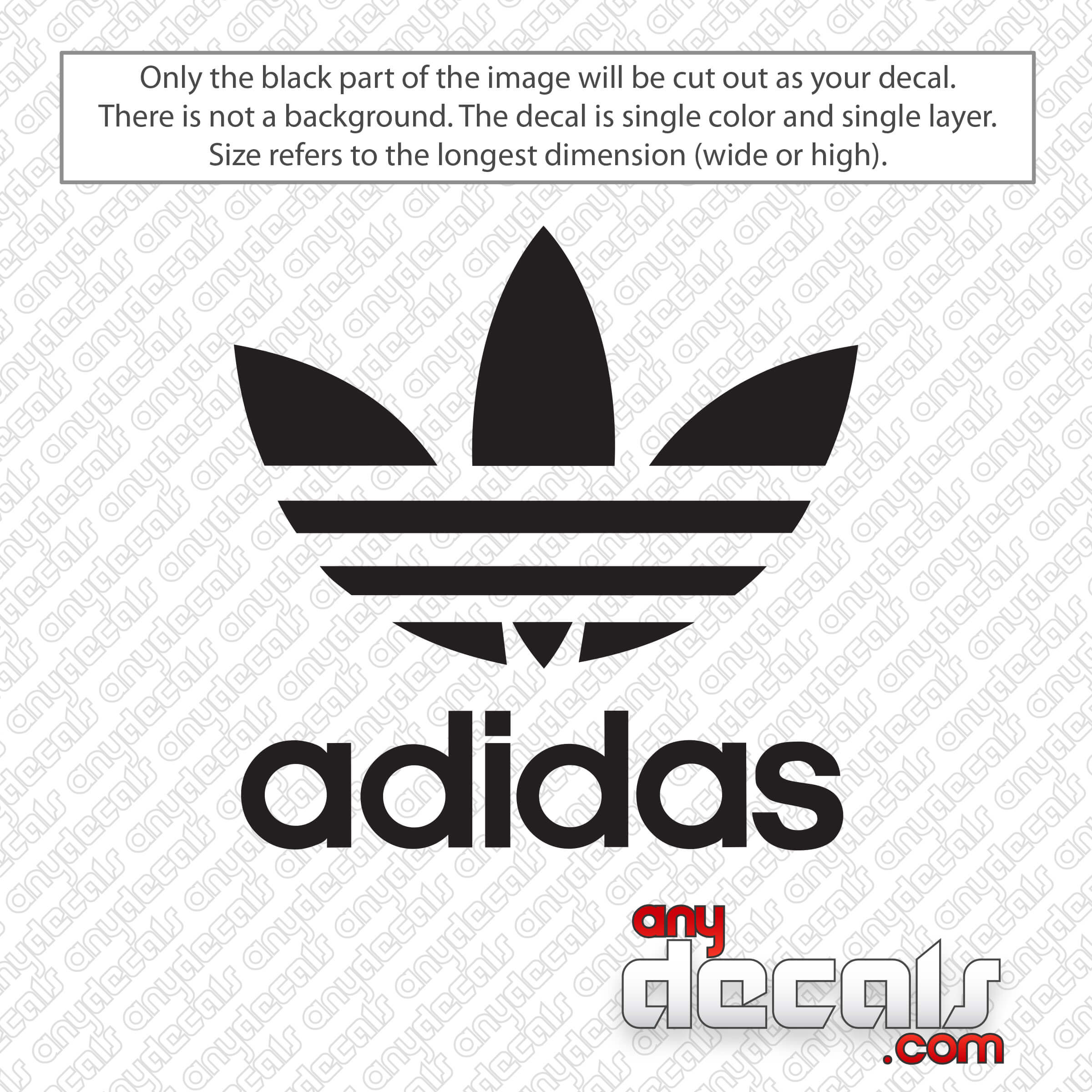 Adidas Drip Logo Decal Sticker - AnyDecals.com