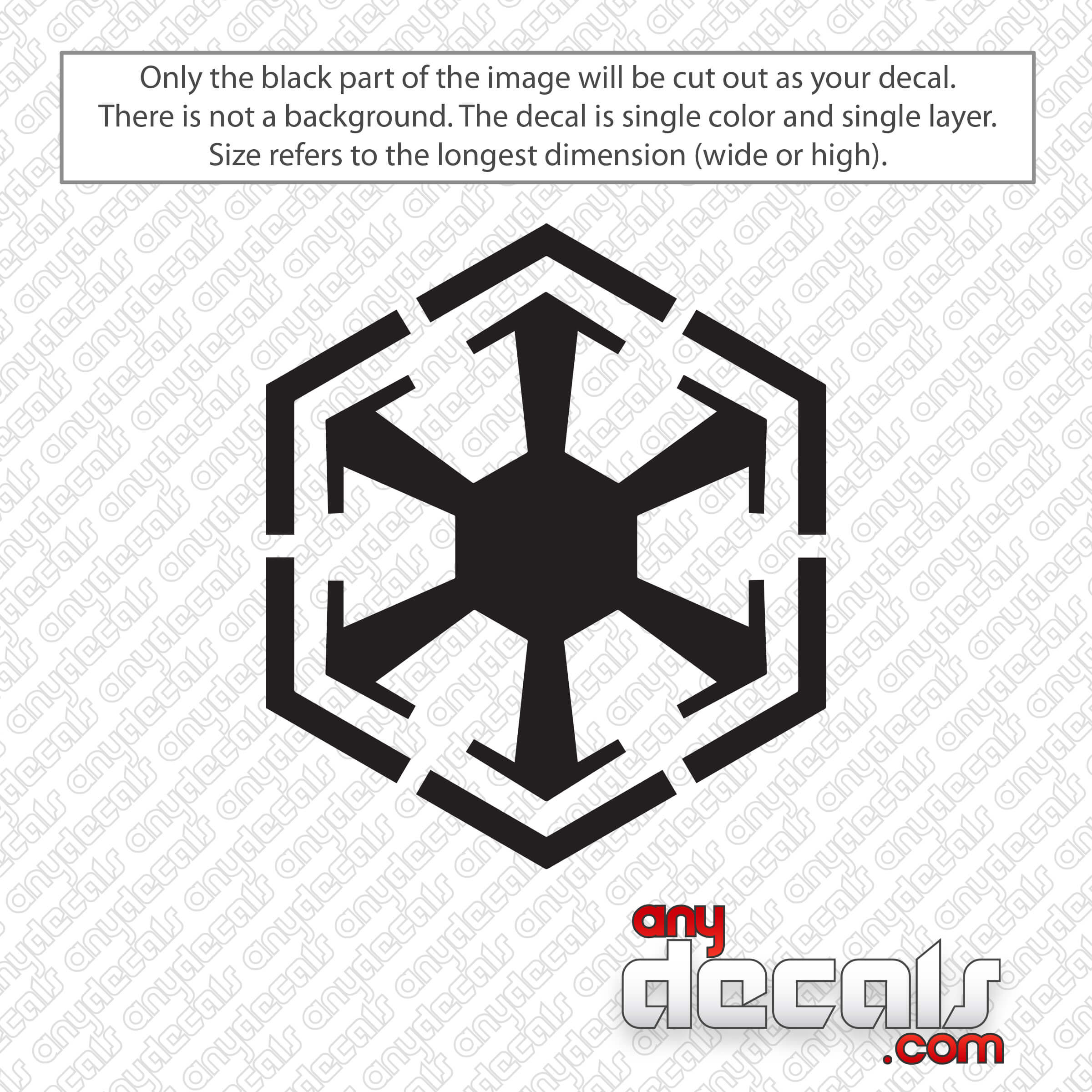 Star Wars Jedi Sith Decal Sticker - AnyDecals.com