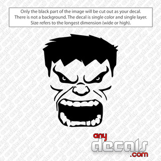 Hulk Logo Fist Decal Sticker - AnyDecals.com
