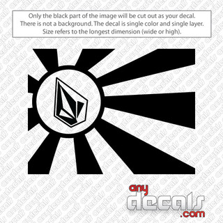 Car Decals - Car Stickers | Volcom Splat Car Decal | AnyDecals.com