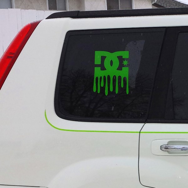 Car Decals - Car Stickers | DC Shoe Painted Car Decal | AnyDecals.com
