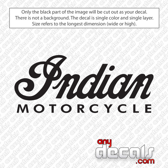 Indian Motorcycles Logo Decal Sticker - AnyDecals.com