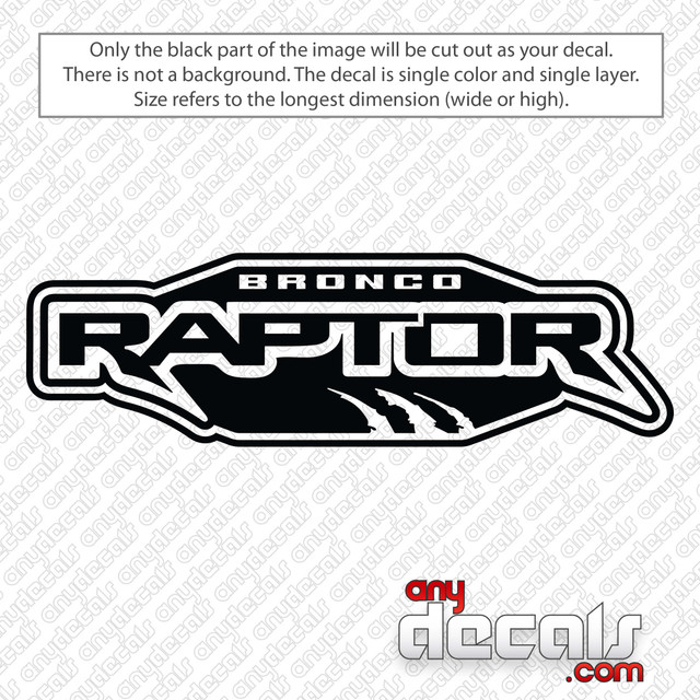 Ford Bronco Text Logo Decal Sticker - AnyDecals.com