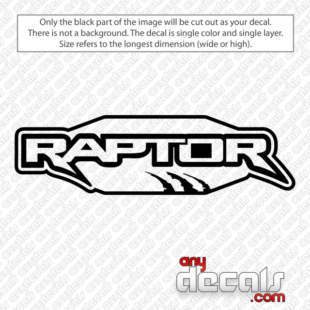 Ford Raptor Emblem Decal Sticker - AnyDecals.com