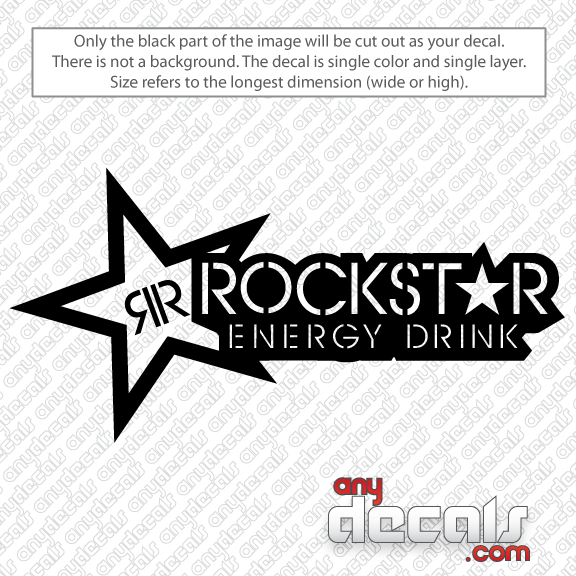 Car Decals - Car Stickers | Rockstar Energy Star Car Decal | AnyDecals ...