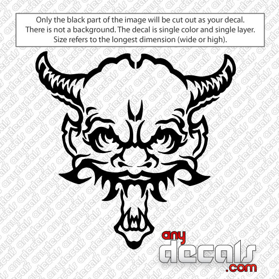 Car Decals - Car Stickers | Demon Car Decal | AnyDecals.com