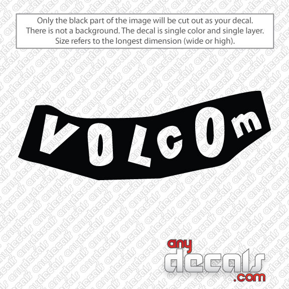 Car Decals - Car Stickers | Volcom Star Car Decal | AnyDecals.com