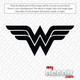 Wonder Woman Shield Logo Decal Sticker - AnyDecals.com