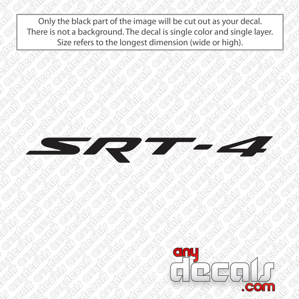 Dodge SRT Logo Decal Sticker - AnyDecals.com