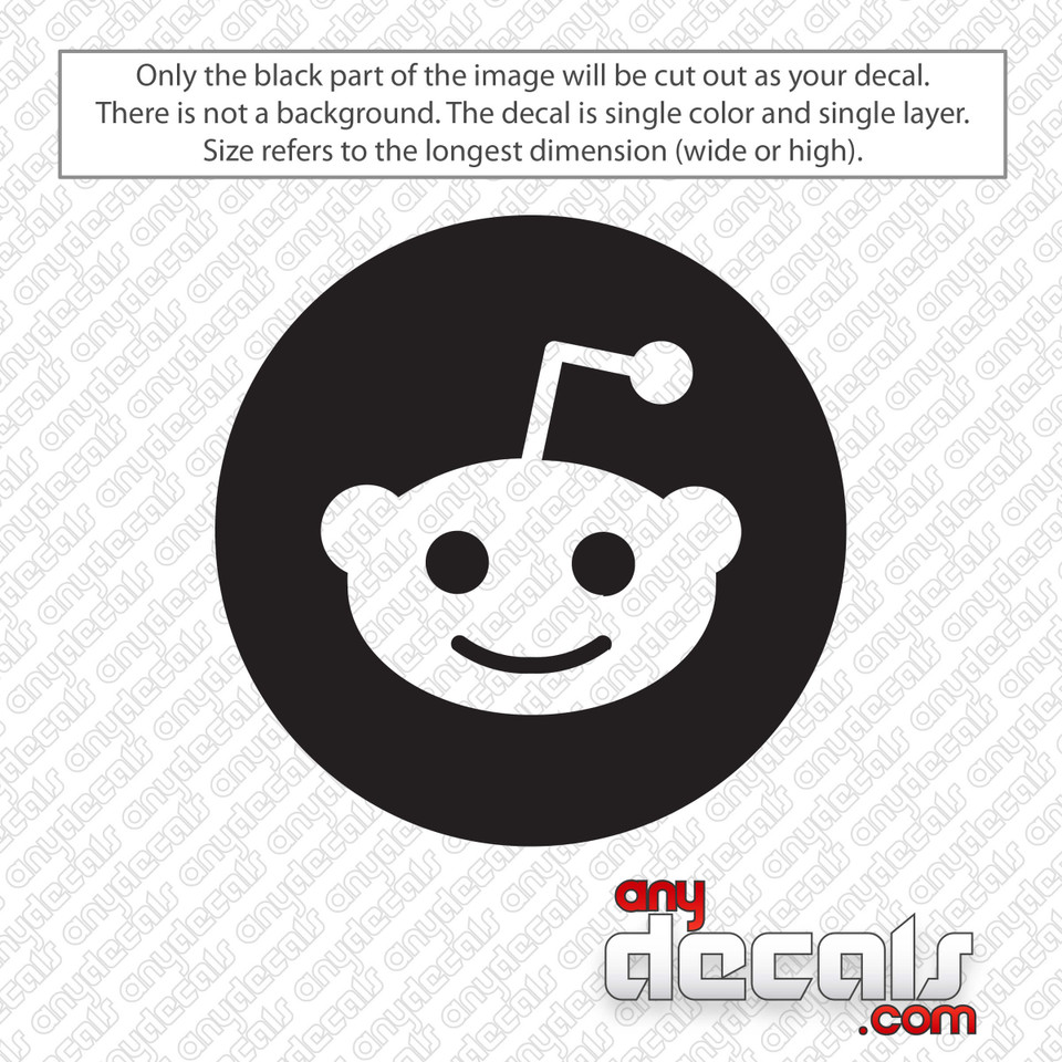 Reddit Logo Decal Sticker - AnyDecals.com