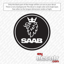 Saab Emblem Decal Sticker - AnyDecals.com