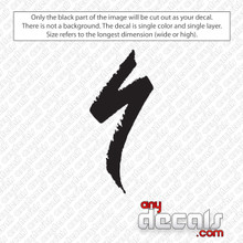 Specialized Logo Decal Sticker - AnyDecals.com